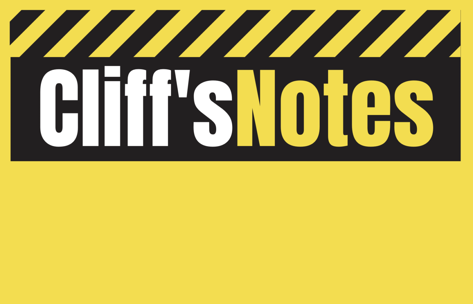 Cliff’s Notes – Week 13
